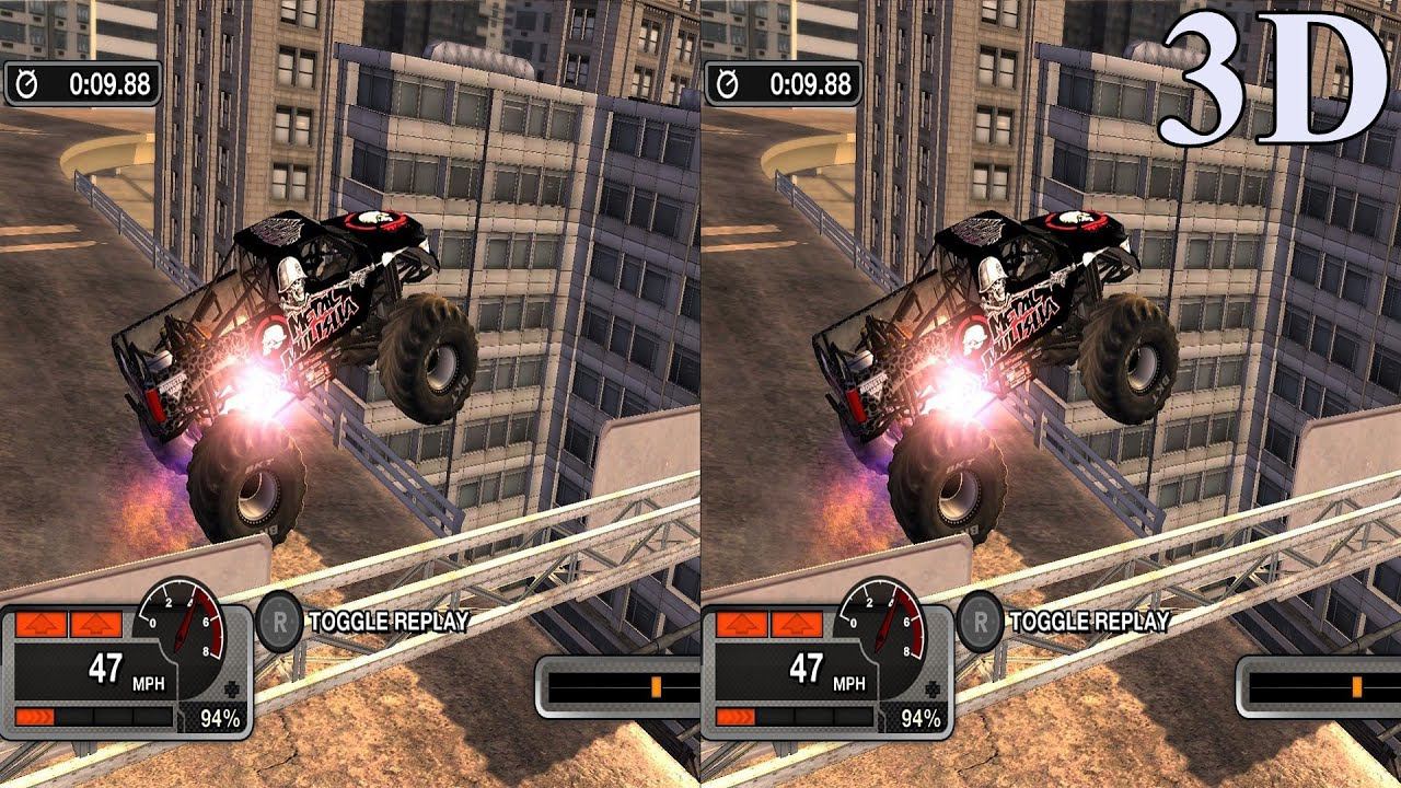 Monster Jam B 3D video 1 SBS VR box google cardboard