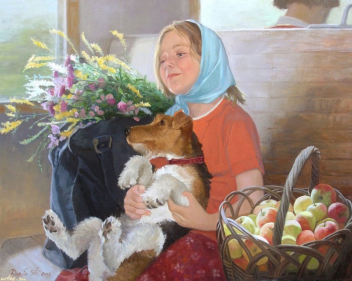 "Чудесные моменты детства..." Художник Татьяна Дерий