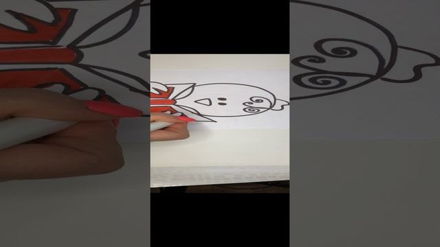 Рисуем читающего цыплёнка