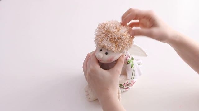 Текстильная кукла "Ангел с птичкой", сувенирная мастерская  "Нежный ветер"