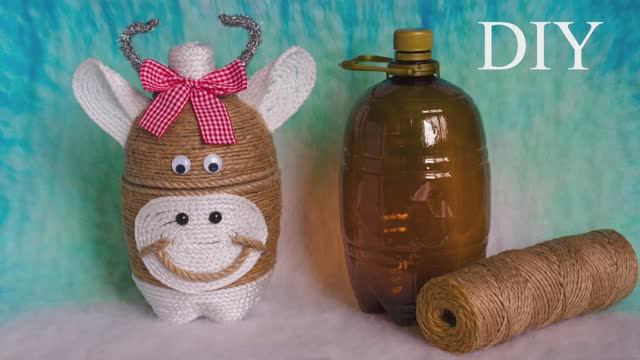 Бычок из джута своими руками