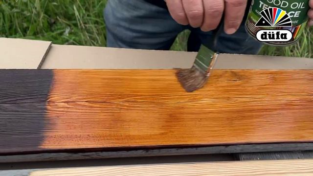 Долговечное и натуральное: düfa Wood Oil Terrace для защиты деревянной мебели (dufa, дюфа)