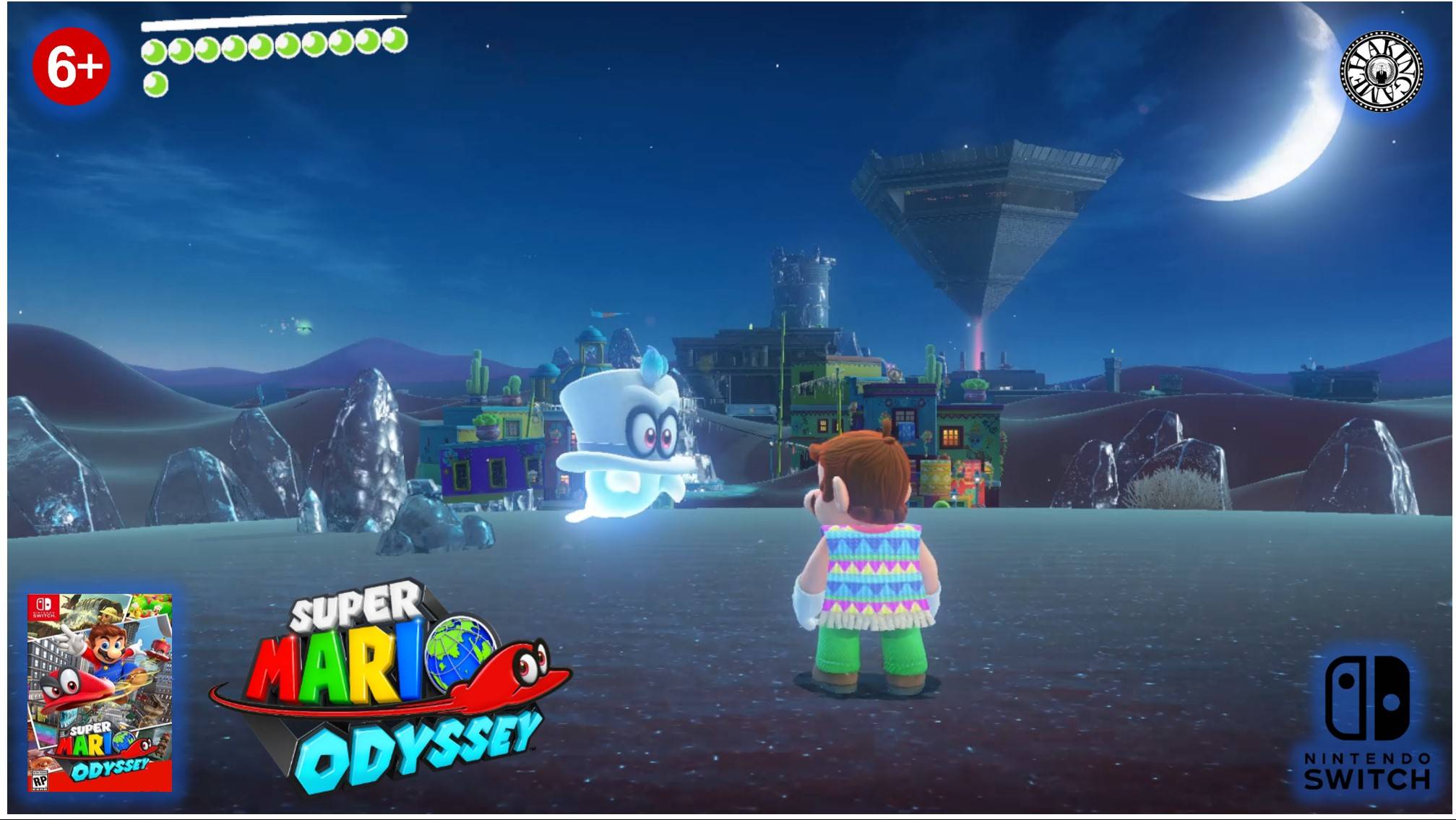 Яма в пустыне +11 Лун Песчаного царства. Super Mario Odyssey 2017 RUS (Switch)