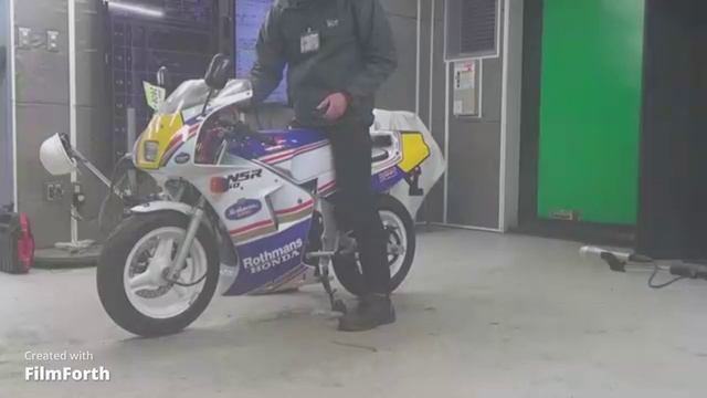 Мотоцикл minibike спортбайк Honda NSR50 рама AC10 мини-байк спорт гв 1991 пробег 5 т.км белый синий