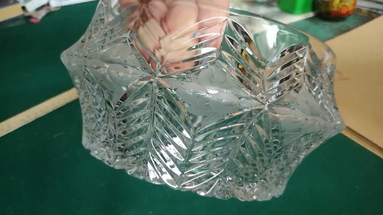 Ваза салатница Коктейль, Ленинградский завод художественного стекла, советский хрусталь
