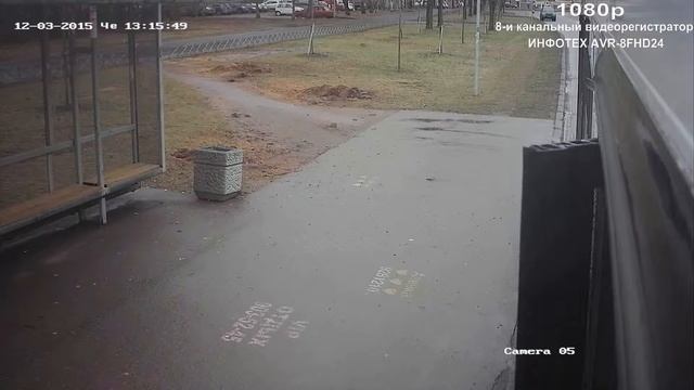 ИНФОТЕХ AVR 8FHD24 - видеозапись с боковой внешней видеокамеры автобуса