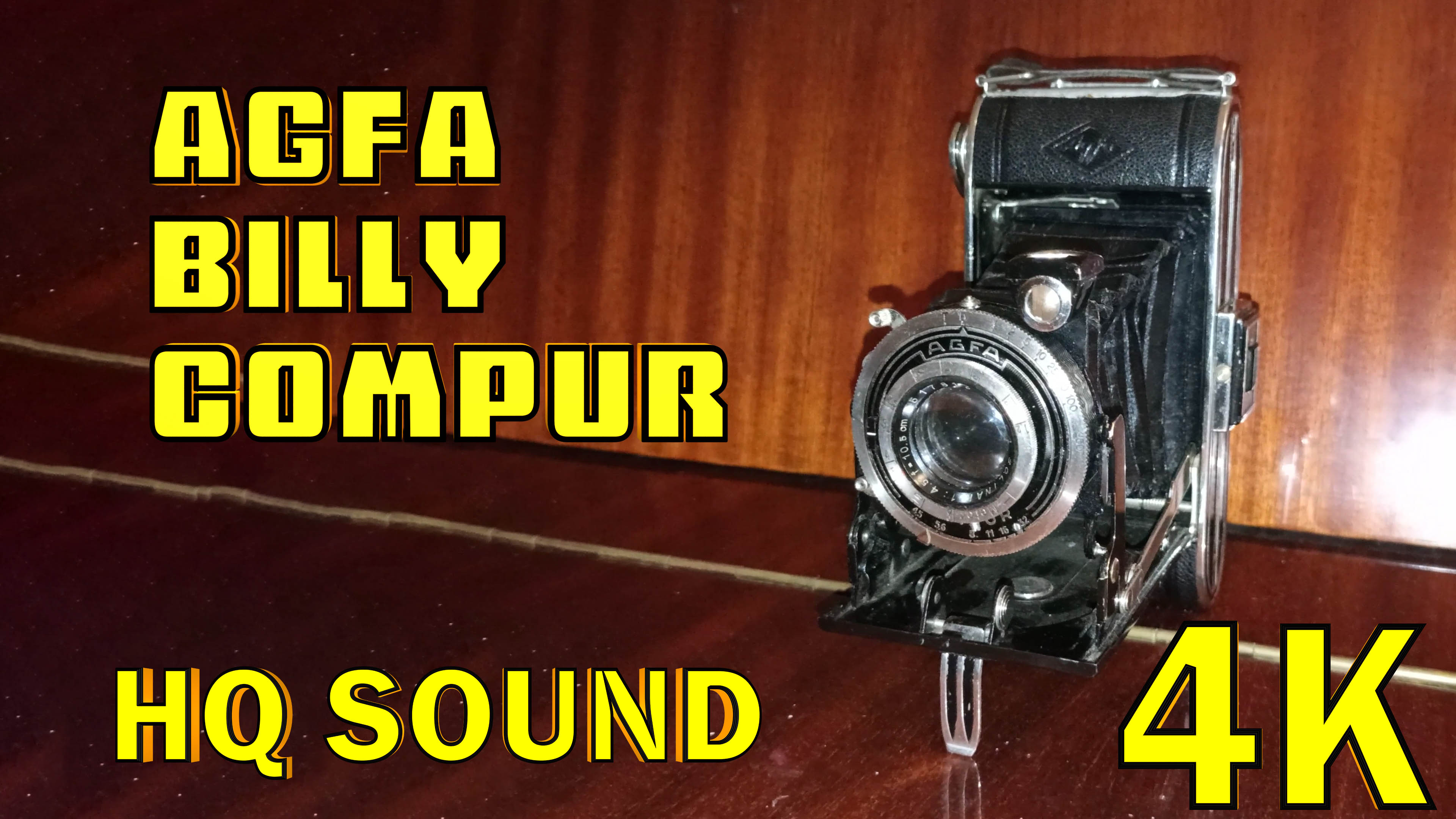 Agfa Billy Compur - Звуковой разбор Sound analysis (4K HQ SOUND)