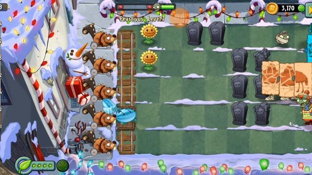 Опять играю в пвз2 (новогодние праздники N2)