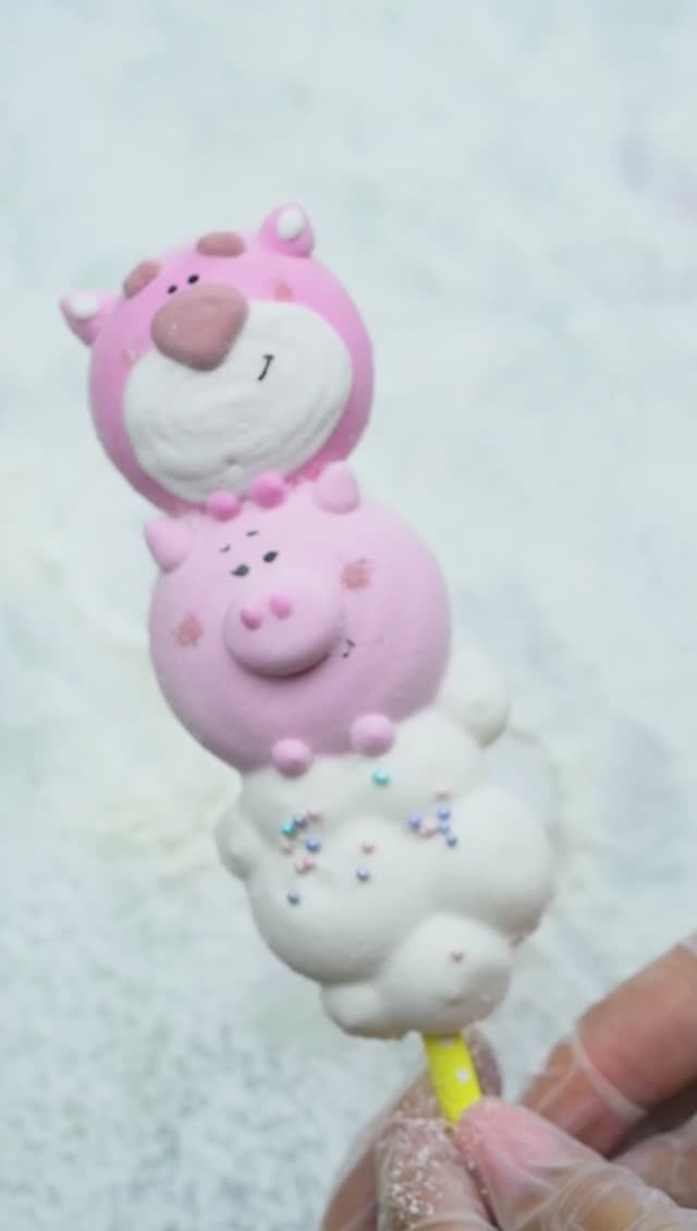 Маршмеллоу-мордашки на палочке, отсадка