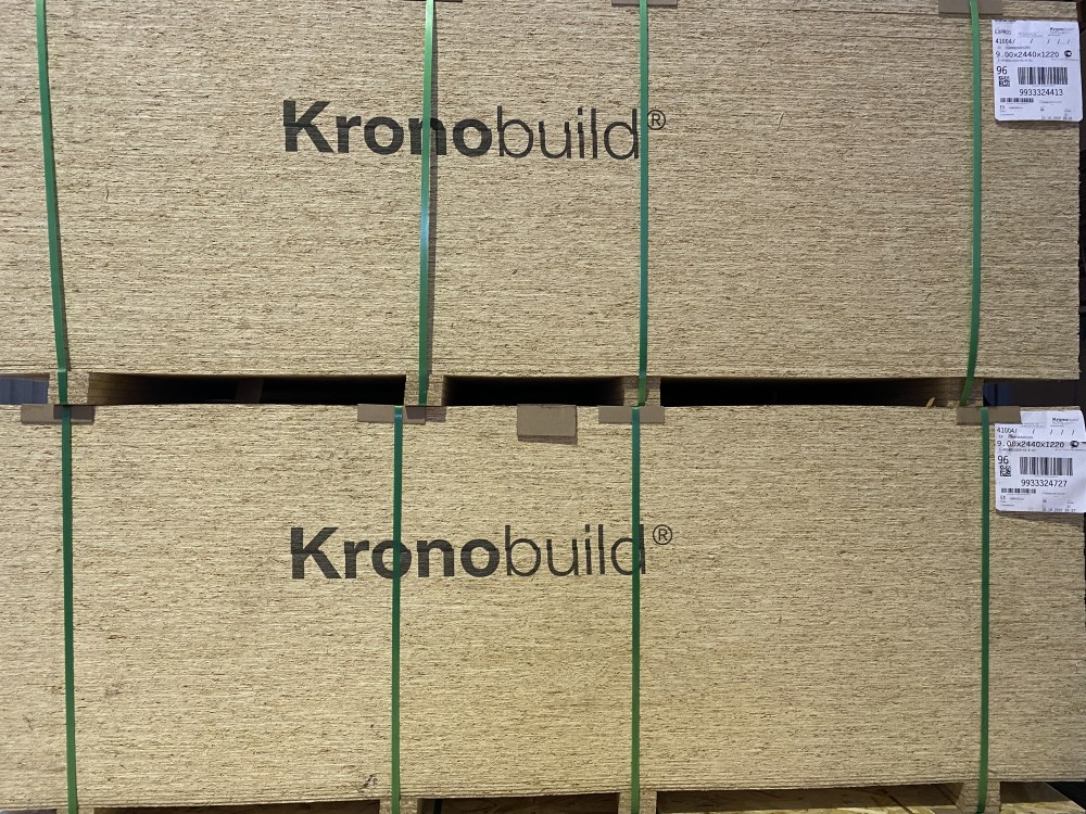 Осмотр OSB 3 Kronospan на складе .