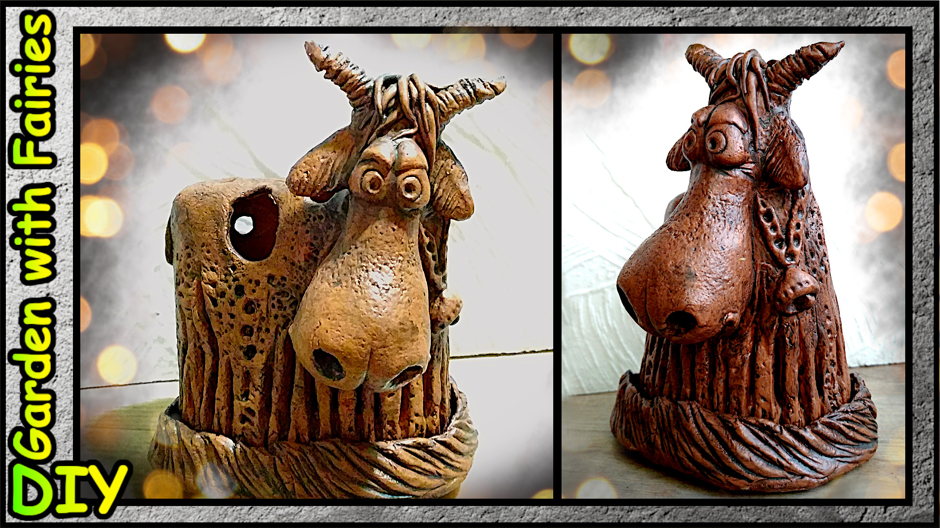 DIY Подсвечник бык. Имитация керамики. Мастер-класс