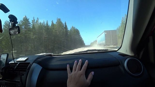 Красота и неприглядность дорог северной Карелии. По пути в столицу Кемской волости.