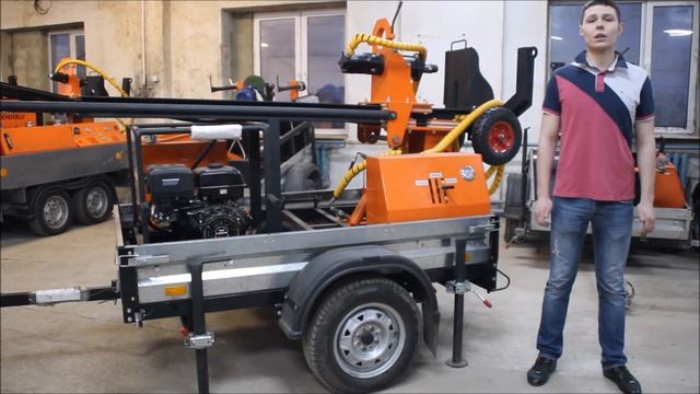 Обзор. Мобильная буровая установка на прицепе GBU-15M от БурСпецТехники