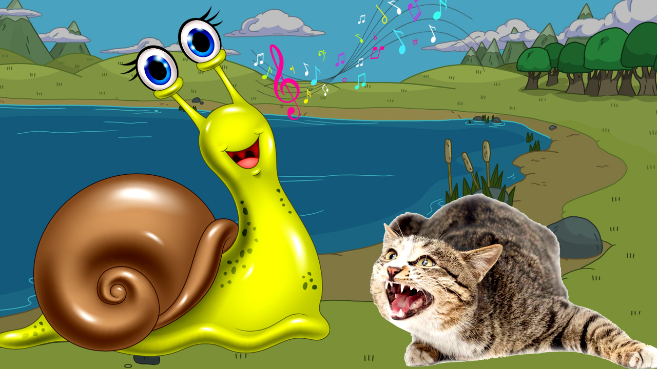 ЗАБАВНАЯ ПОЮЩАЯ УЛИТКА. ЗАБАВНЫЕ ЖИВОТНЫЕ - 4.mp4