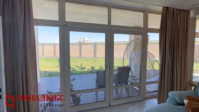 Дом остеклен в алюминии и пластике.ОКНАЛЮКС Севастополь