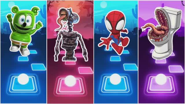 Гумми Бер ✅️ Сиреноголовый ✅️ Человек Паук ✅️ Туалет Монстр - Кто победит?.mp4