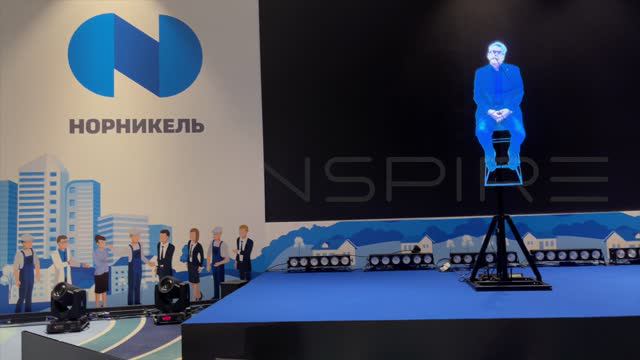 Установили видеостену из 3-ох голографических вентиляторов Dsee 65H1 со звуком для Норникель