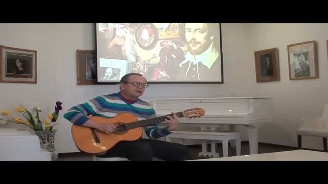 Е. С. Останин на стихи В. Шекспира cонет 130 «Её глаза на звёзды не похожи...»