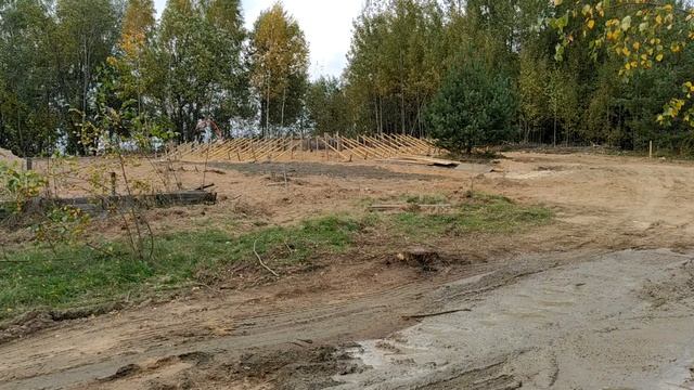 Плитносвайный фундамент  на склоне