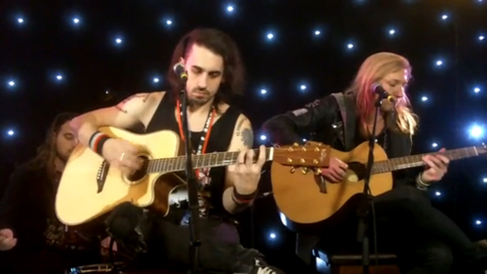 CRAZY LIXX - Blame It On Love (Acoustic, Live @ Hard Rock Hell United, North Wales, March 2015)