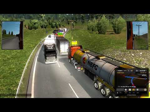 Euro Truck Simulator ---Пробки,Дорога Дураков,Еле доехал.