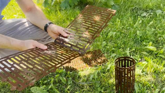 Защита ствола деревьев от триммера и газонокосилки. Цвет Коричневый и Зеленый.