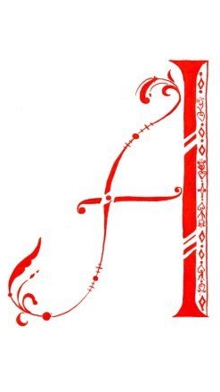 Буквица 《А》 / Каллиграфия #calligraphy #кириллица