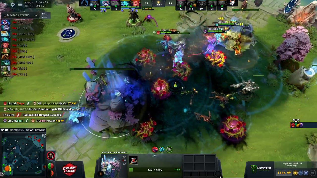 VP идут в трон против Team Liquid