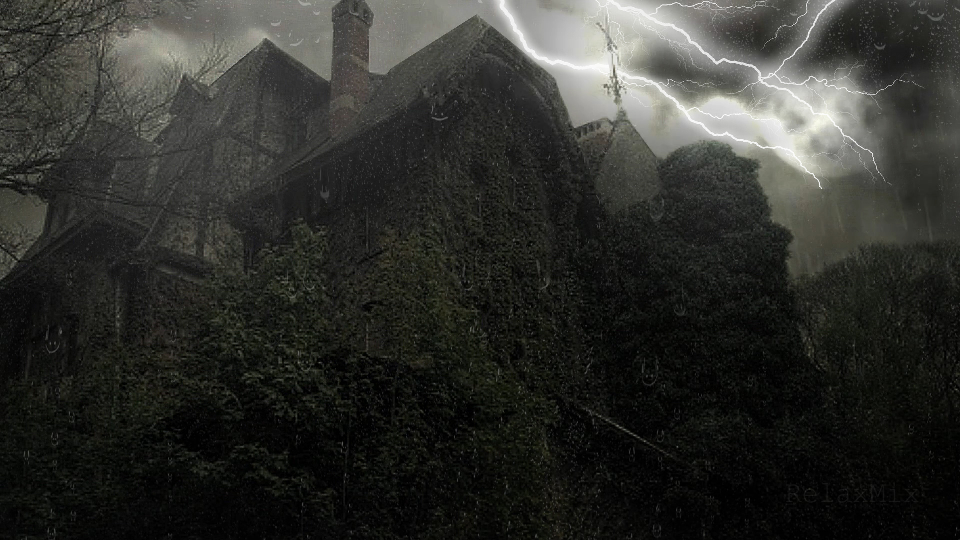 Релакс. Забудьте про стресс со звуками грома и молнией. ASMR.