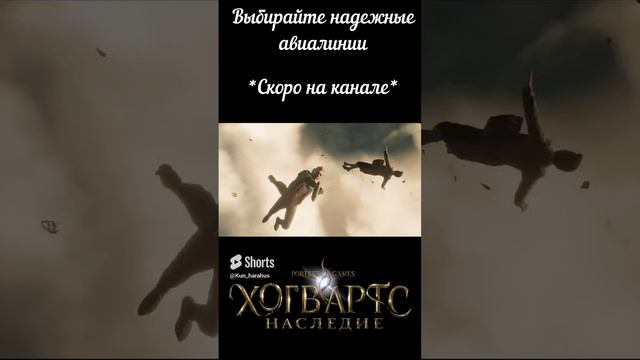 Выбирайте надежные авиалинии #hogwarts #hogwartslegacy