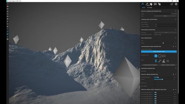 2 Базовые инструменты в World Creator