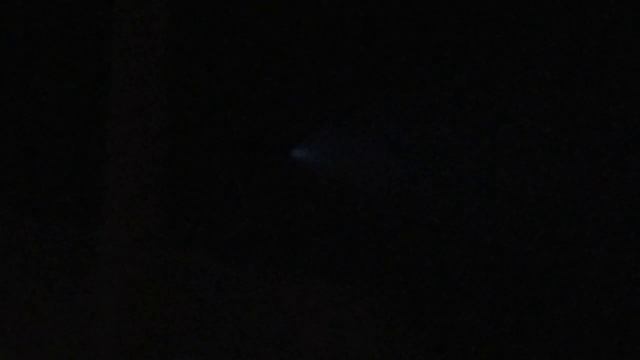 Полёт космического корабля "Союз" над Новосибирском.