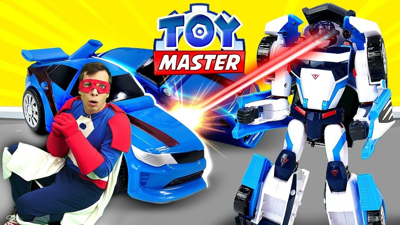Видео про игрушки - Тоймастер. Тоботы против десептиконов. Игры с трансформерами!