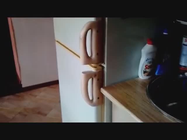 Ручки на холодильник из ясеня .