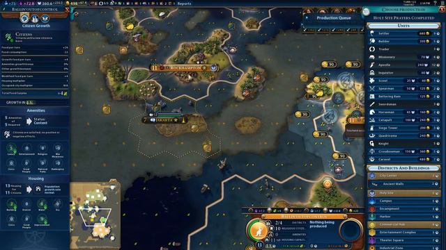 Civilization VI Let's Play - John Curtin - Australia - Earth Map ...
