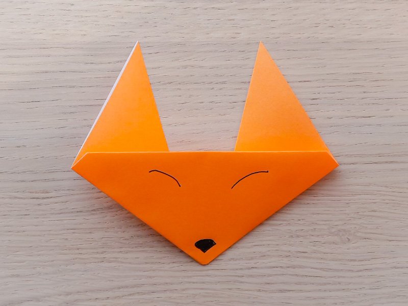 Оригами лисичка | Лисичка из бумаги