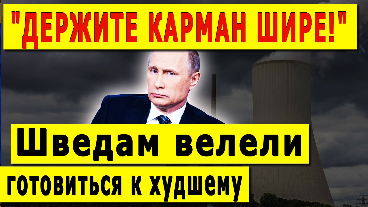 "ДЕРЖИТЕ КАРМАН ШИРЕ!" Шведам велели готовиться к худшему