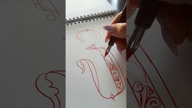 Буквица "З" //Русская каллиграфия #каллиграфия #кириллица #глаголица #искусство #алфавит