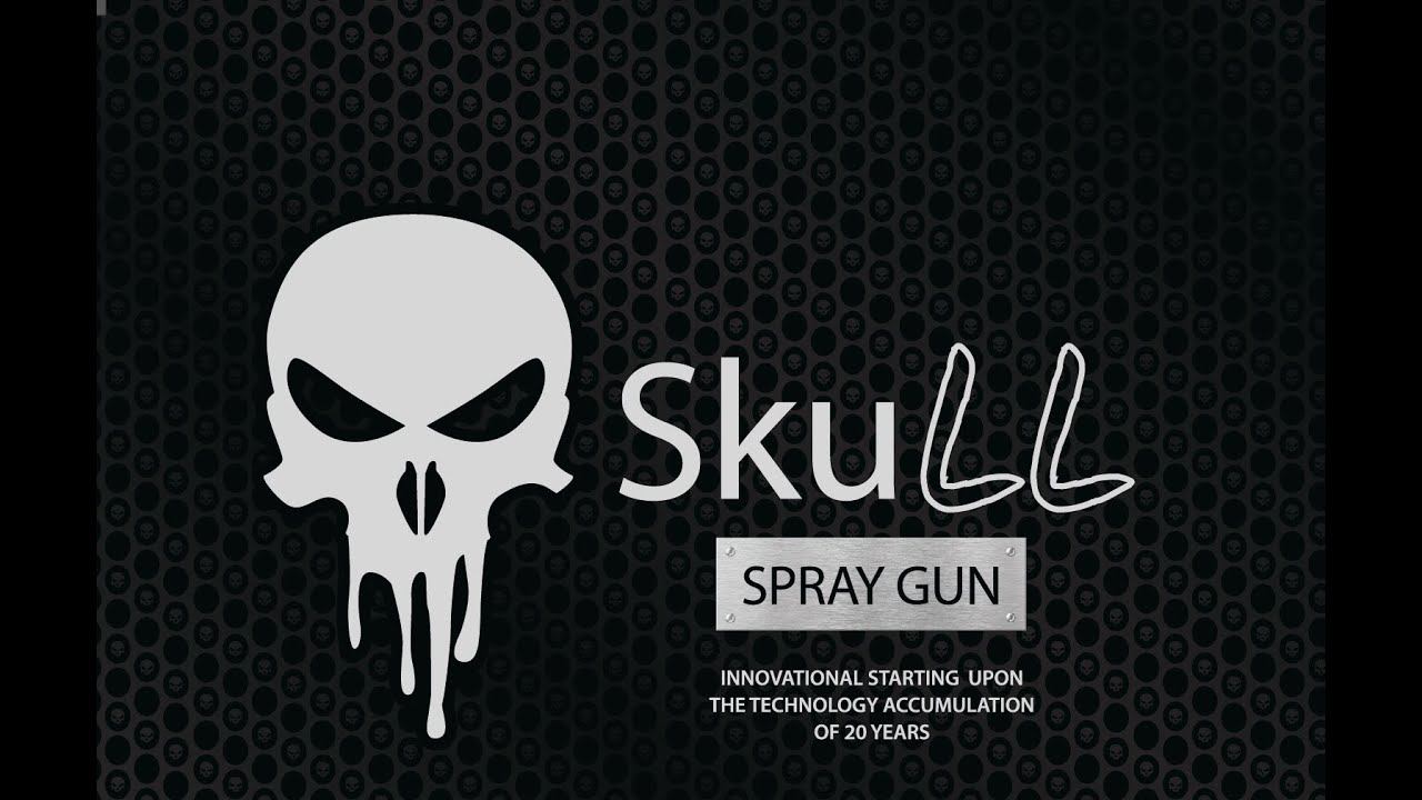 SKULL GOLD and TITANIUM Spray gun