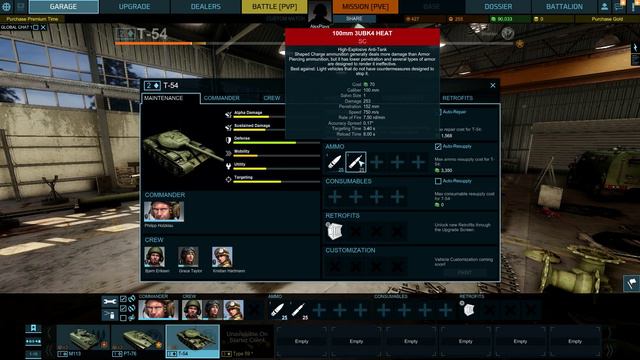 Обзор Т-54 в игре Armored Warfare. часть 1