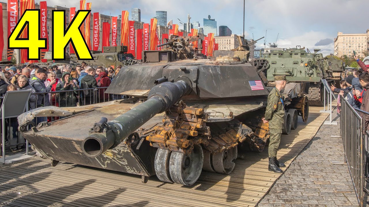 Выставка трофейной военной техники на Поклонной горе