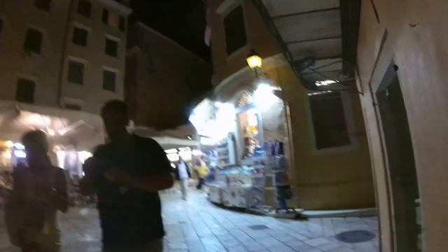 Греция Корфу Керкира днем и ночью