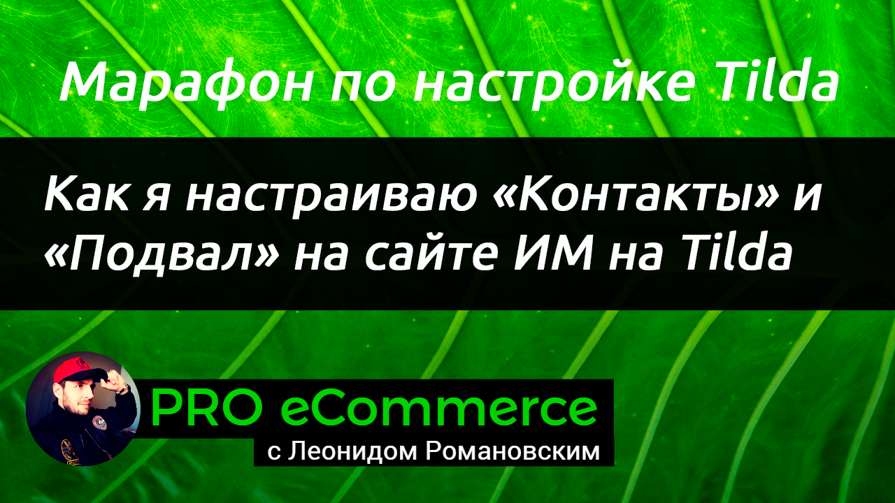 Как я добавляю контакты и подвал в ИМ на Tilda