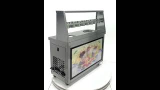 Фризер для ролл мороженого KCB-2Y Foodatlas (контейнеры, световой короб, стол для топпингов)