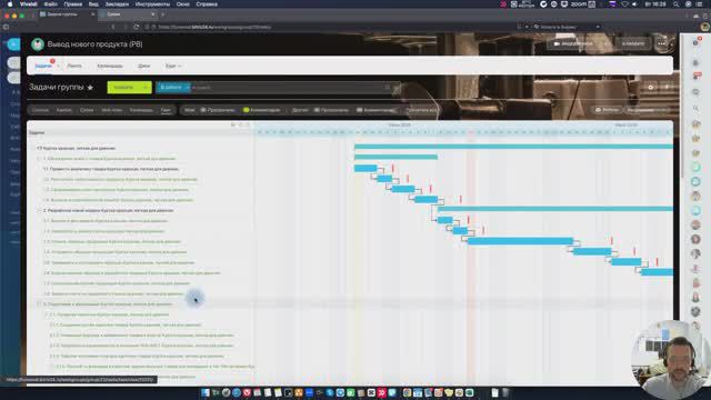 Пример очень большой диаграммы Ганта в Битрикс24!