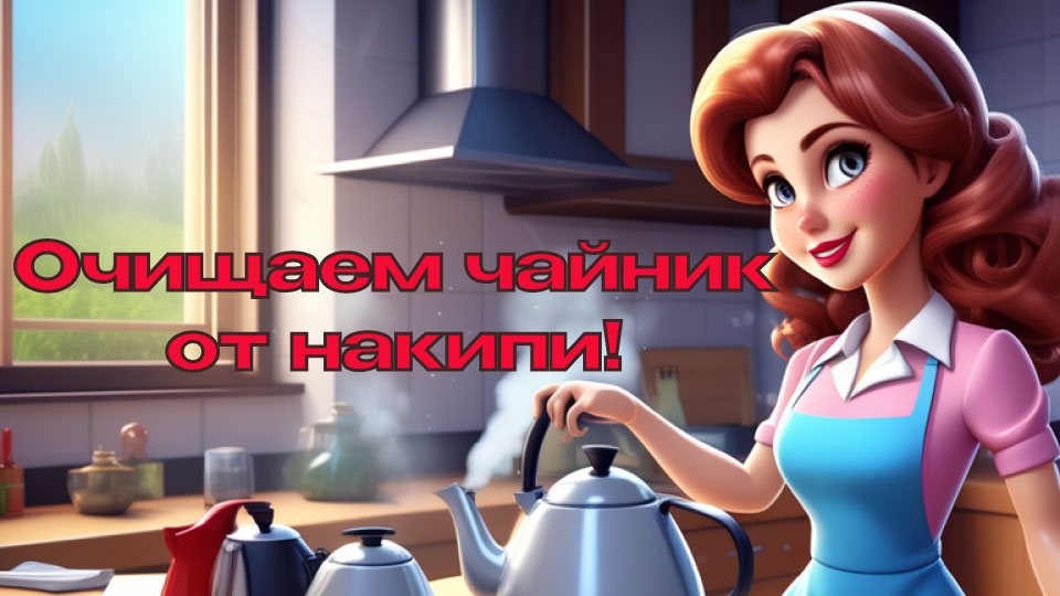 Очищаем чайник от накипи.