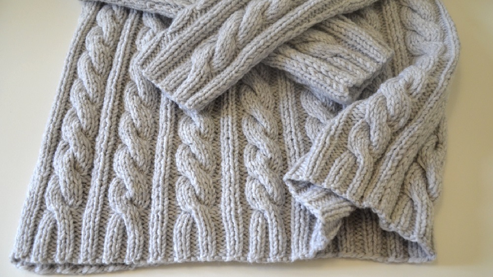 Мужской свитер крупной вязки часть 2