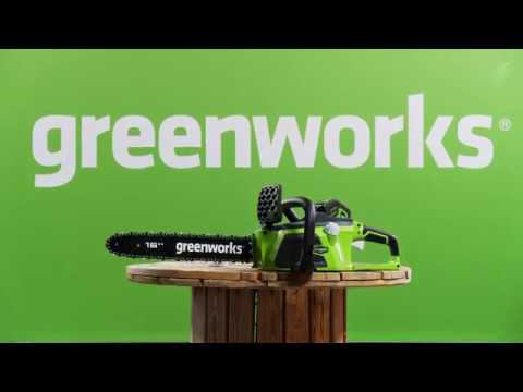 Пила Greenworks GD40CS40 (арт 20077) / Распаковка