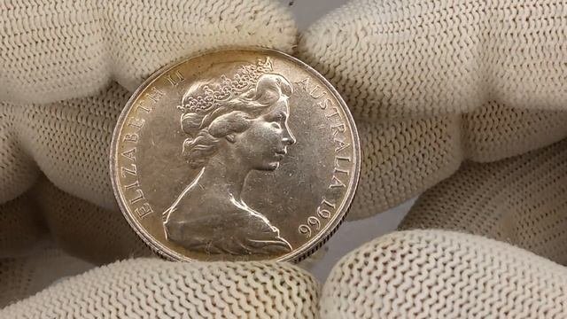 Австралия 50 центов, 1966 года.