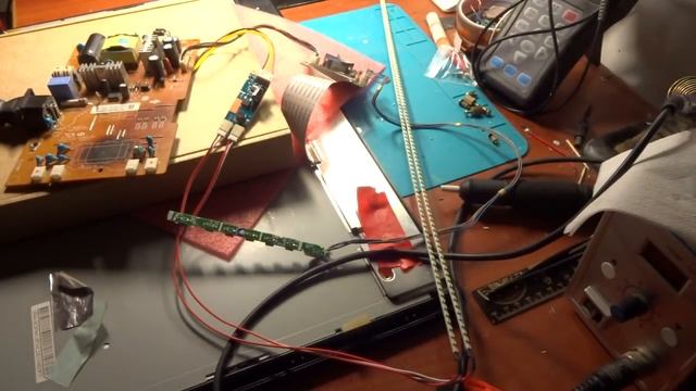 [Ремонт] Переделка монитора CCFL на LED. W2242S-bf